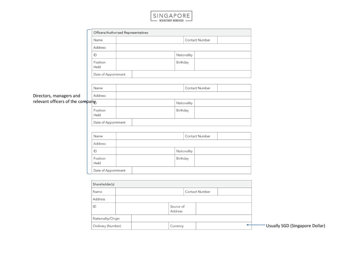 Singapore Secretary Services Incorporate Company Company Registration Singapore Secretary Services Incorporate Company Company Registration