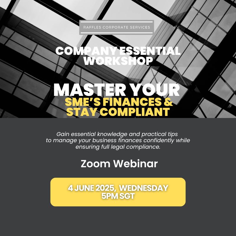 Company Essentials Workshop : A Free Webinar on 4 June 2025 - Singapore ...